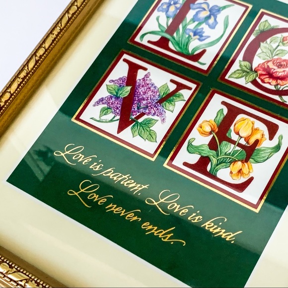 Wall Decor | Love Is Patient Love Is Kind 8x1 Frame | Poshmark